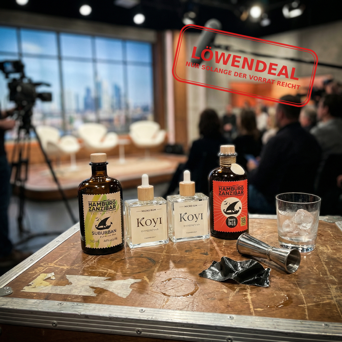 Löwen Bar-Set - Hamburg-Zanzibar Gin